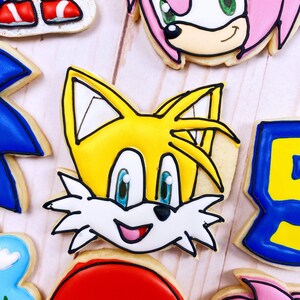 Sonic the Hedgehog Inspired Sugar Cookies - Etsy