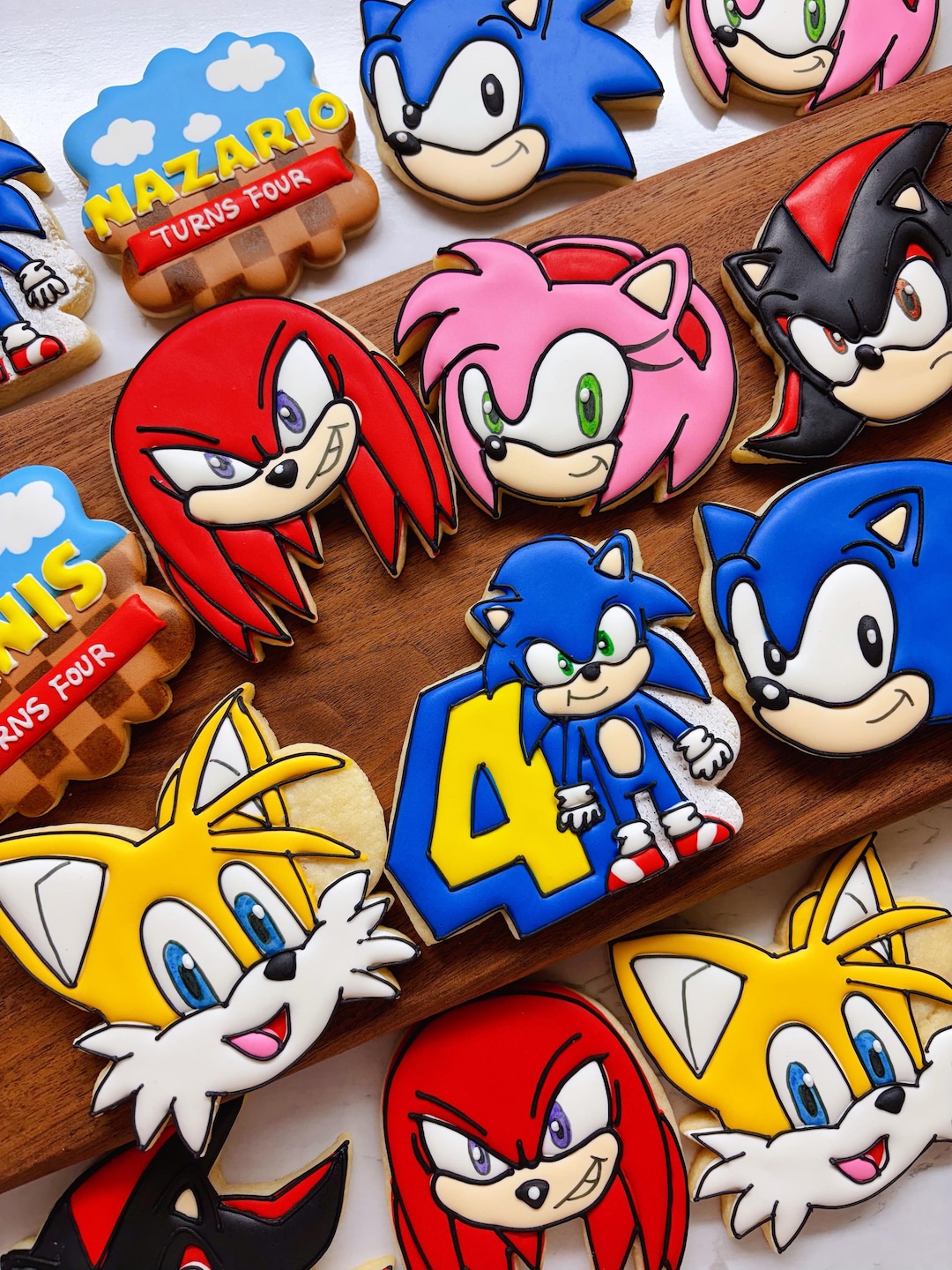 Sonic the Hedgehog Inspired Sugar Cookies - Etsy