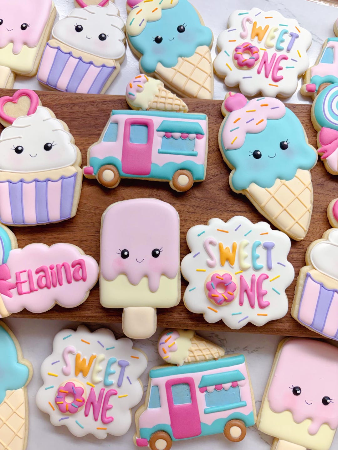 Sweet One Birthday Sugar Cookies, Two Sweet Birthday Sugar Cookies - Etsy