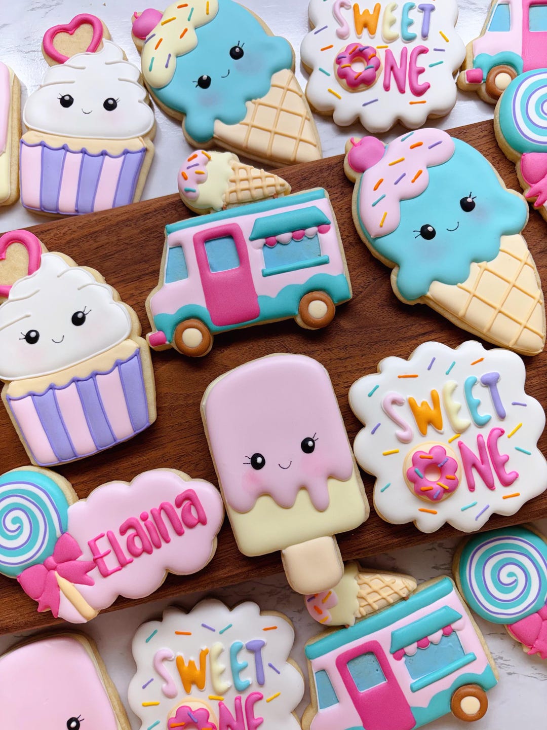 Sweet One Birthday Sugar Cookies, Two Sweet Birthday Sugar Cookies - Etsy