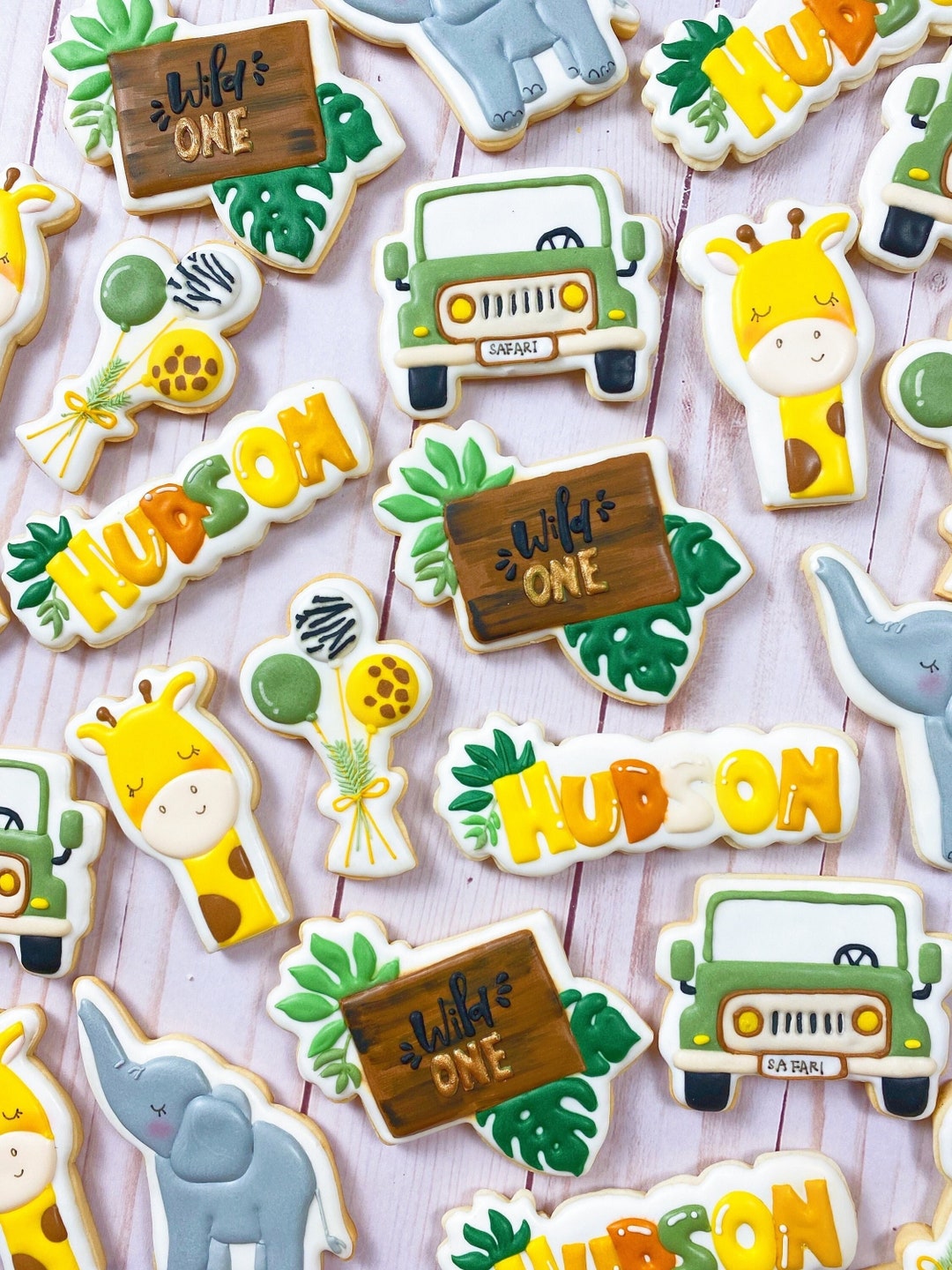Safari Themed Cookies- Wild One Cookie- Jungle Animal Cookies - Etsy