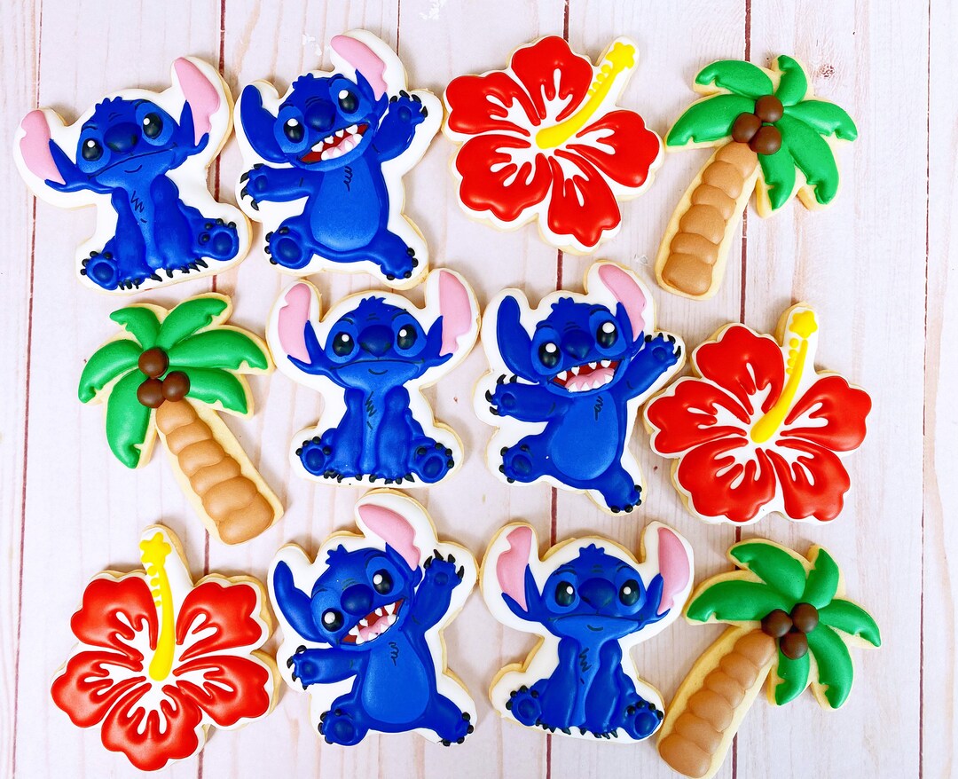 Stitch Inspired Sugar Cookies- Lilo and Stitch - Etsy
