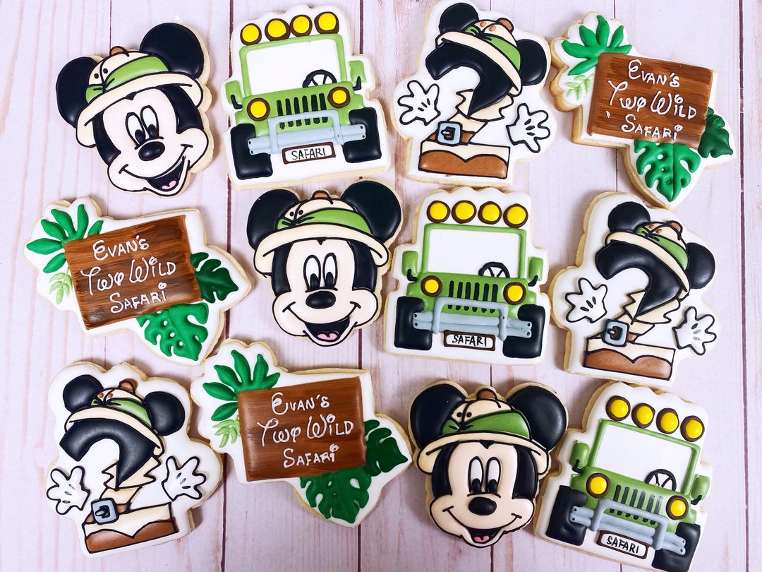 Mickey Mouse Safari Cookies - Etsy