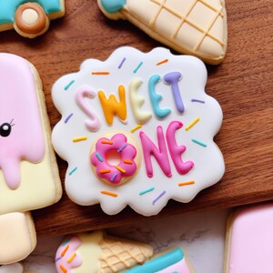 Sweet One Birthday Sugar Cookies, Two Sweet Birthday Sugar Cookies - Etsy