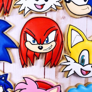 Sonic the Hedgehog Inspired Sugar Cookies - Etsy