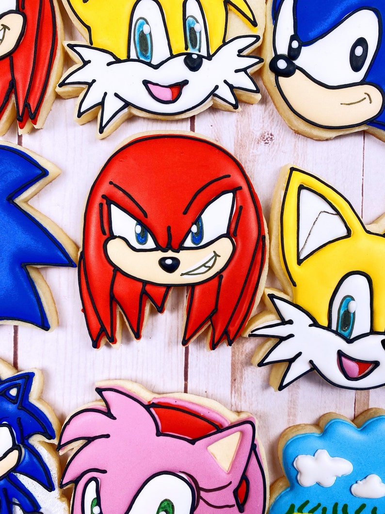 Sonic the Hedgehog Inspired Sugar Cookies - Etsy