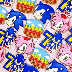 Sonic the Hedgehog Inspired Sugar Cookies - Etsy