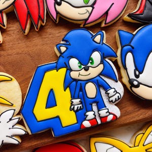 Sonic the Hedgehog Inspired Sugar Cookies - Etsy