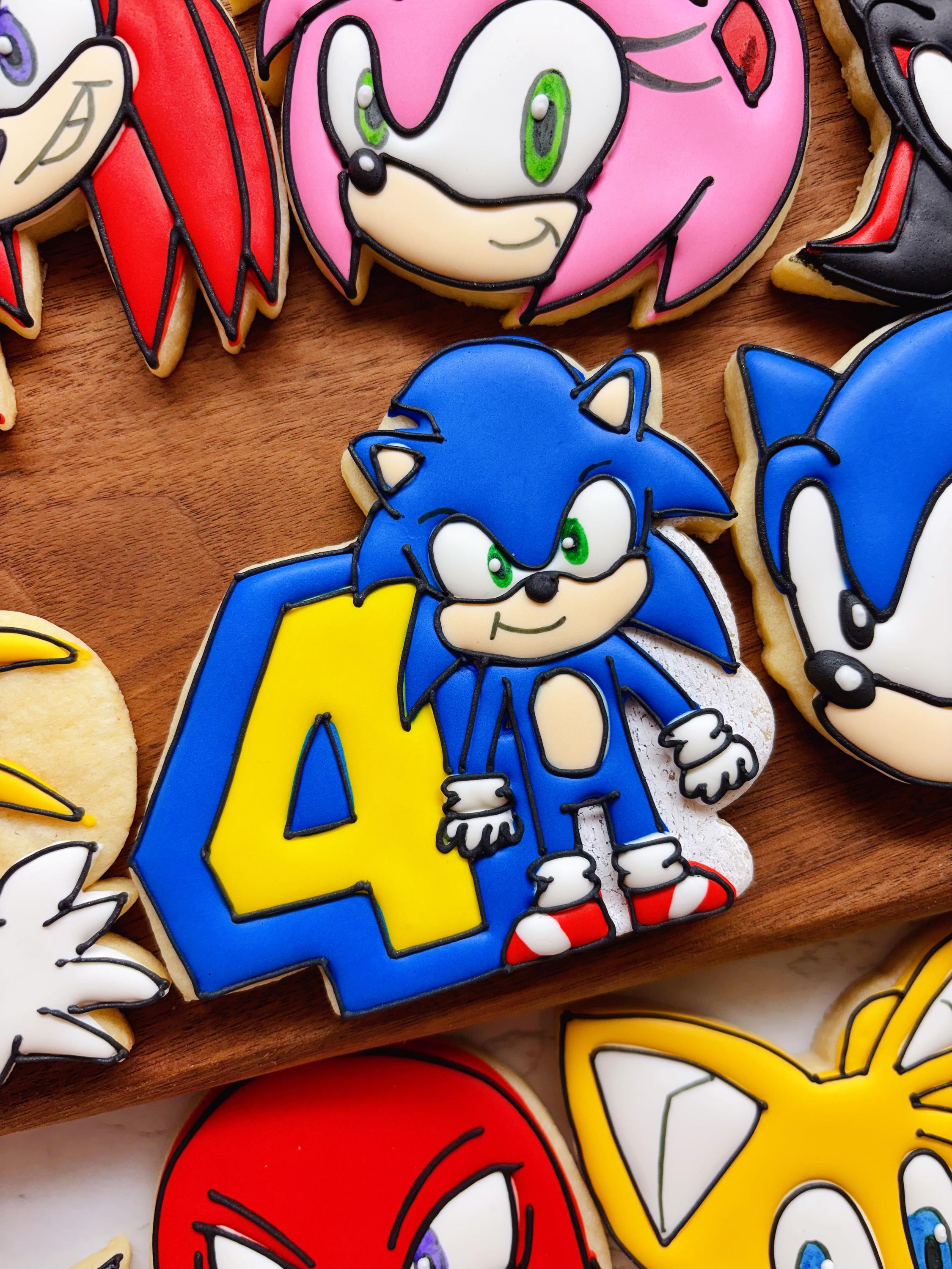 Sonic the Hedgehog Inspired Sugar Cookies - Etsy