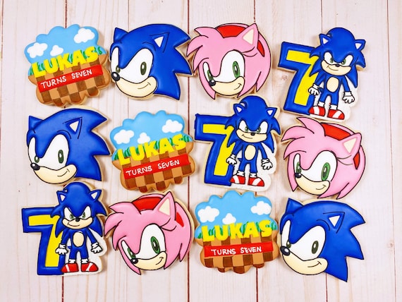 Sonic the Hedgehog Inspired Sugar Cookies - Etsy