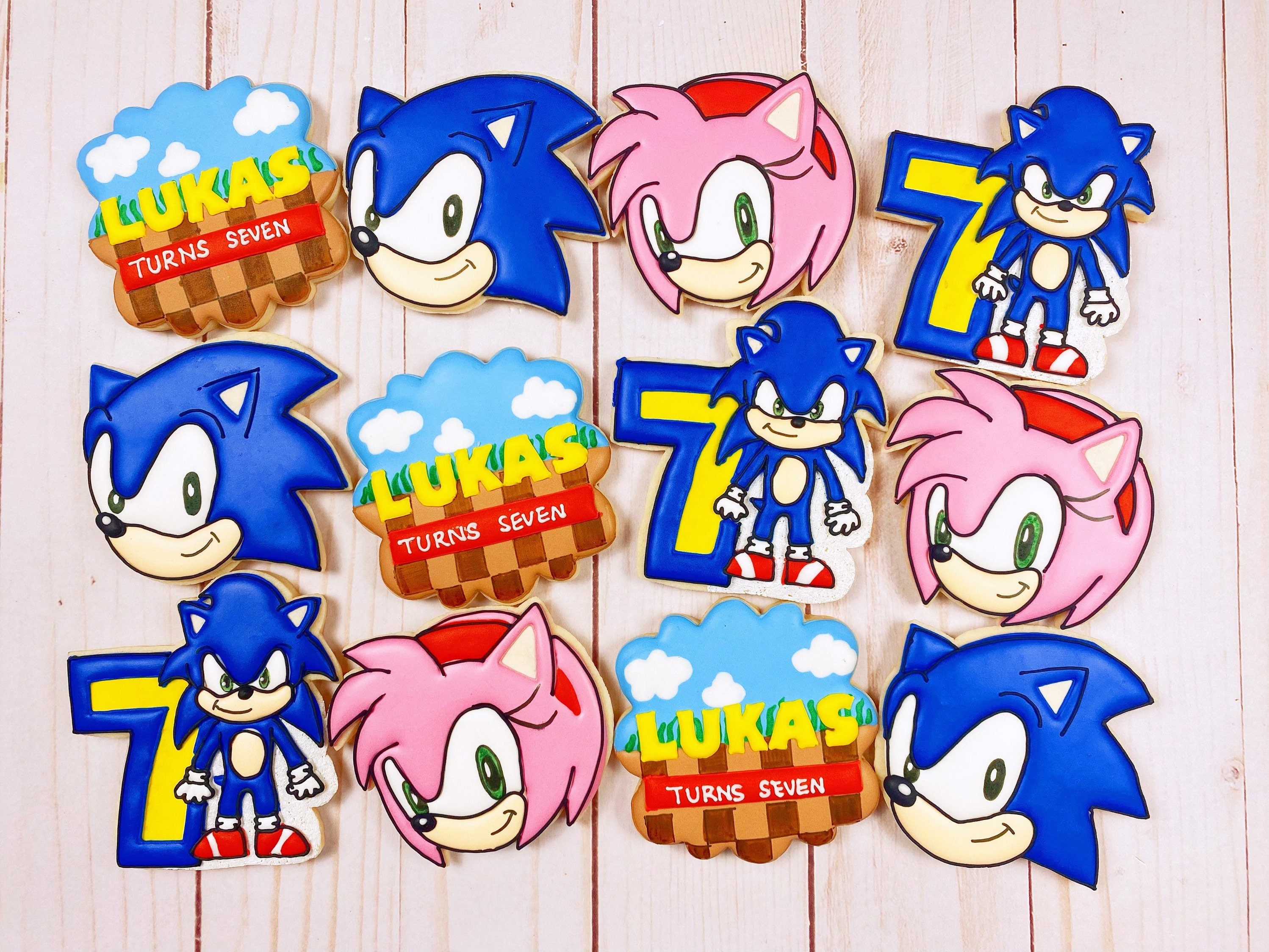 Sonic the Hedgehog Inspired Sugar Cookies - Etsy