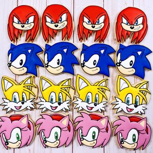 Sonic the Hedgehog Inspired Sugar Cookies - Etsy