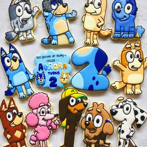 Bluey Inspired Sugar Cookies - Etsy