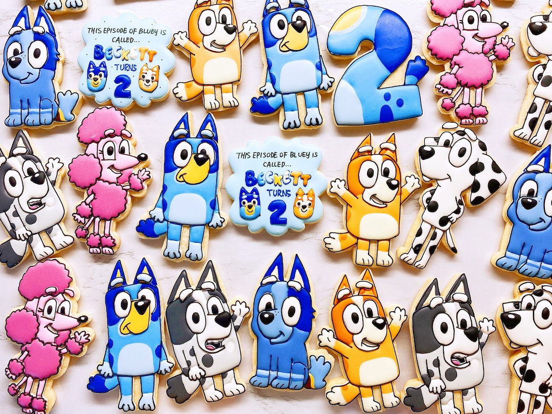 Bluey Inspired Sugar Cookies - Etsy