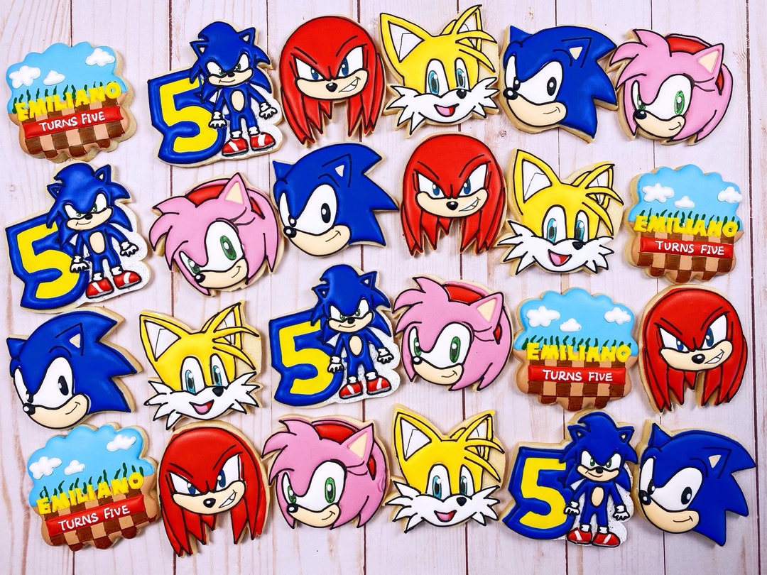 Sonic the Hedgehog Inspired Sugar Cookies - Etsy