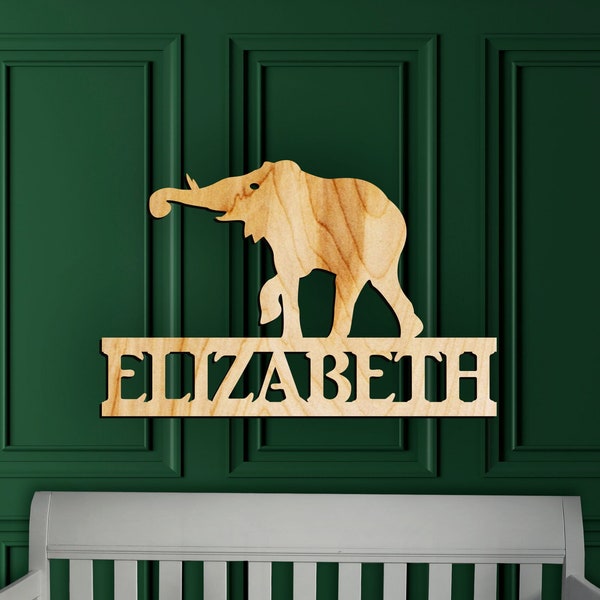 Elephant Wood Sign - Etsy