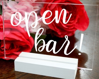 Drink Table Sign | Etsy