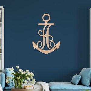 Anchor Wood Sign, Anchor Wooden Sign, Anchor Sign, Wedding Wall Decor ...