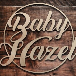 Baby Name Sign Wood, Custom Baby Name Sign, Nursery Name Sign, Rustic ...