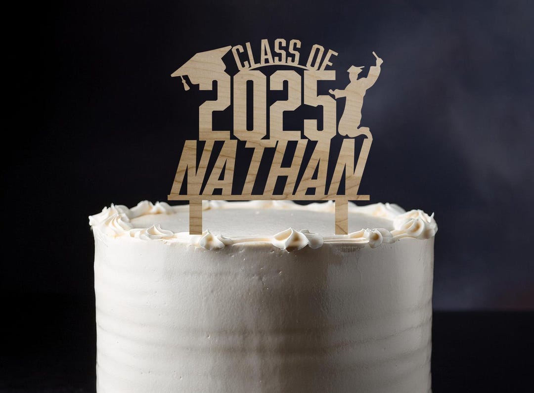 Graduation Cake Topper, Wood Cake Topper, Class of Graduation Cake ...