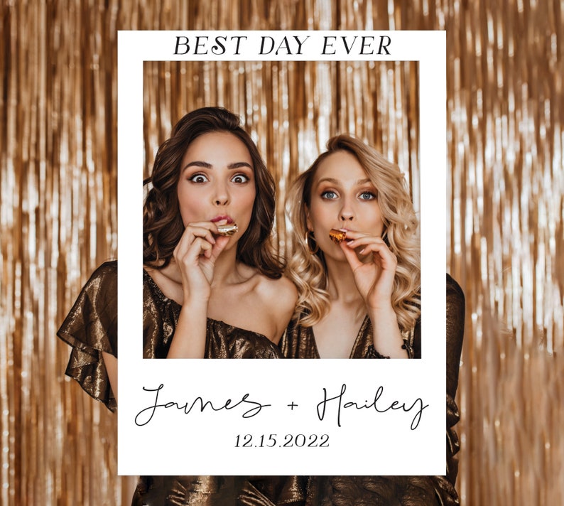 Best Day Ever Wedding Photo Prop Frame Wedding Photo Prop - Etsy