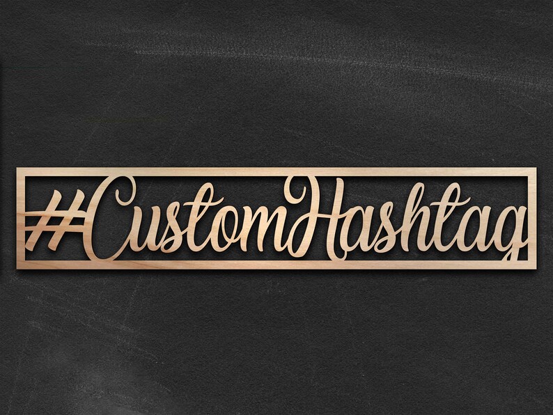 Custom Hashtag Wood Sign Custom Hashtag Sign Hashtag Wedding | Etsy