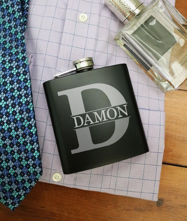 Personalized Monogrammed Flask, Wedding Flask, Groomsmen Flask ...