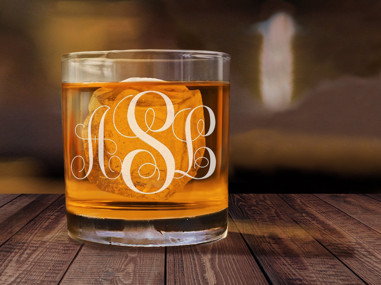 Monogram Whiskey Glass Monogram Glass Monogram Glasses - Etsy