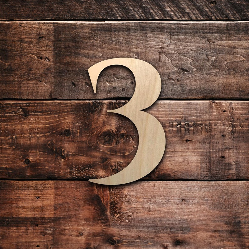 Wooden Numbers - Etsy