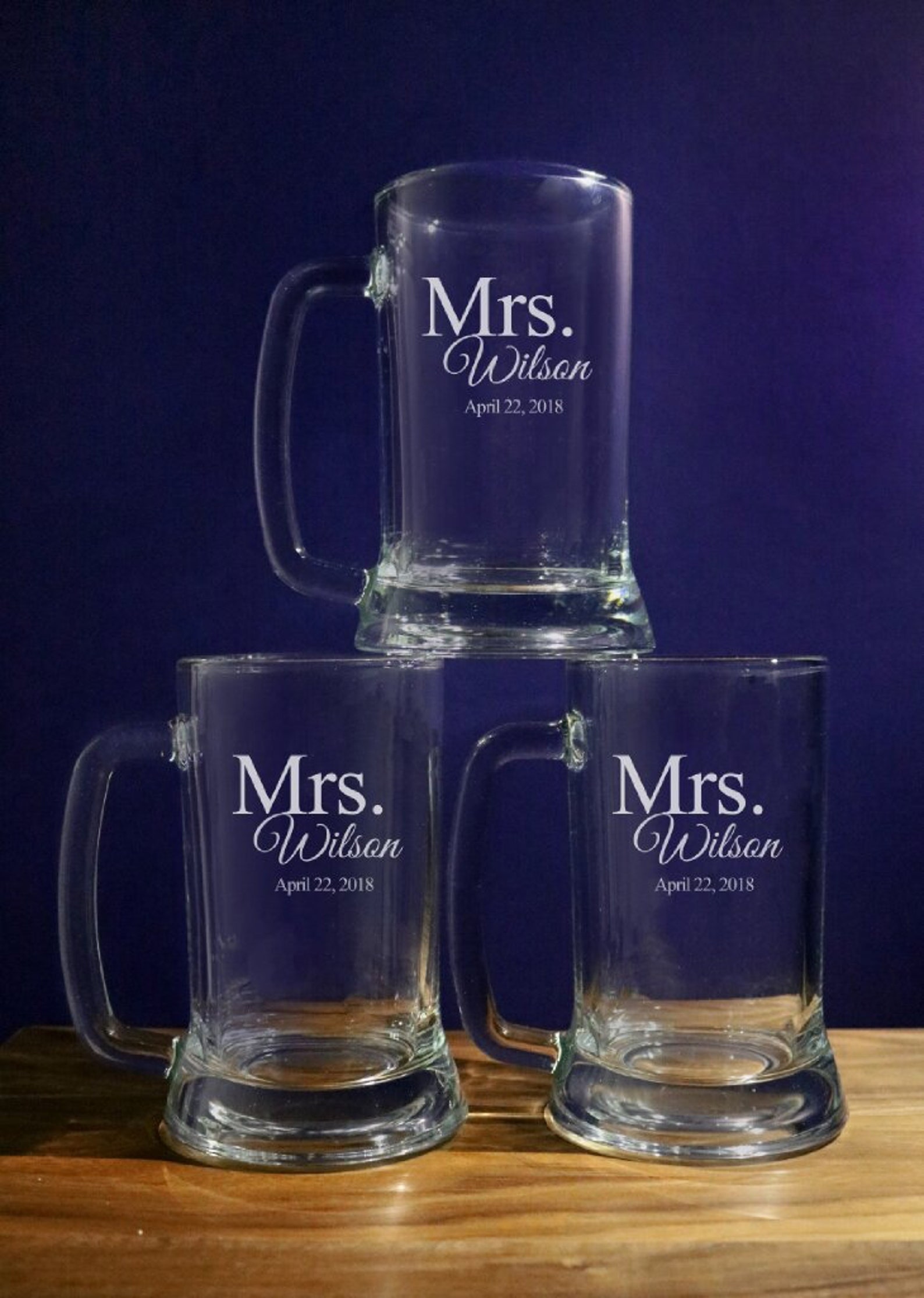 Personalized Wedding Beer Mug Custom Beer Mug Couple Beer | Etsy