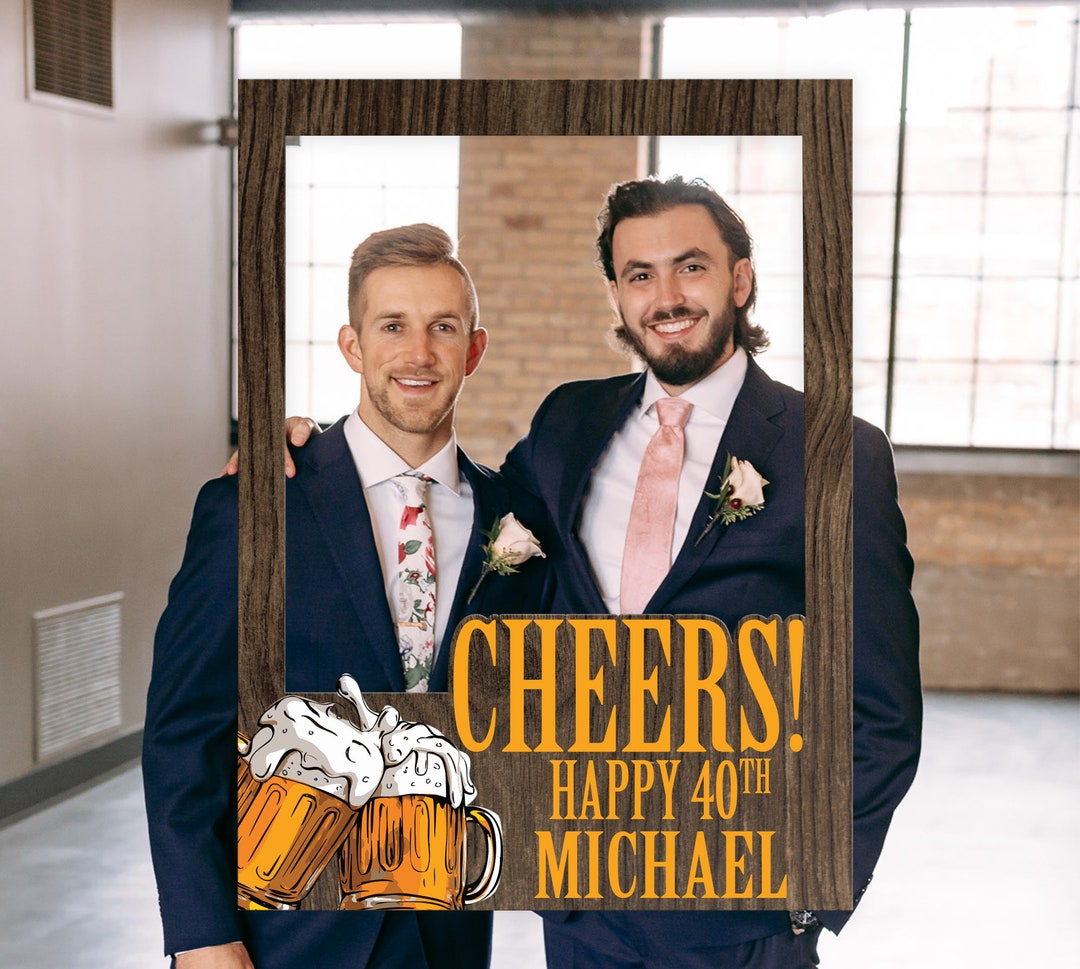 Cheers Birthday Photo Prop Frame, Birthday Photo Prop Frame, Birthday ...