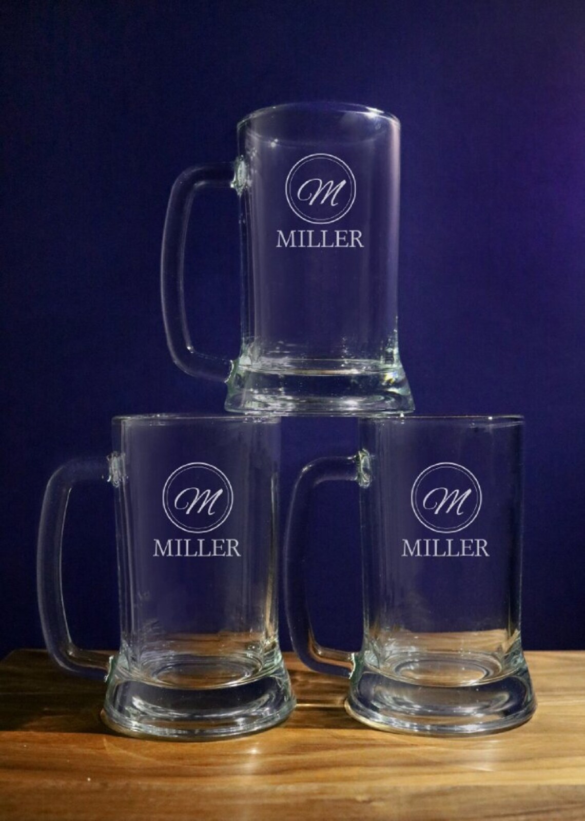 Personalized Monogram Wedding Beer Mug Custom Beer Mug | Etsy