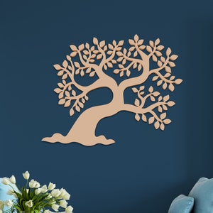 Tree Wood Sign, Tree Wooden Sign, Wooden Tree Sign, Rustic Decor, Home ...