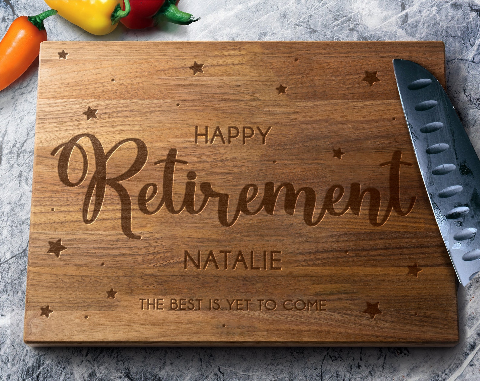 Happy Retirement Cutting Board Retirement Gift Unique - Etsy