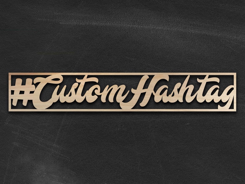 Custom Hashtag Wood Sign Custom Hashtag Sign Hashtag Wedding | Etsy