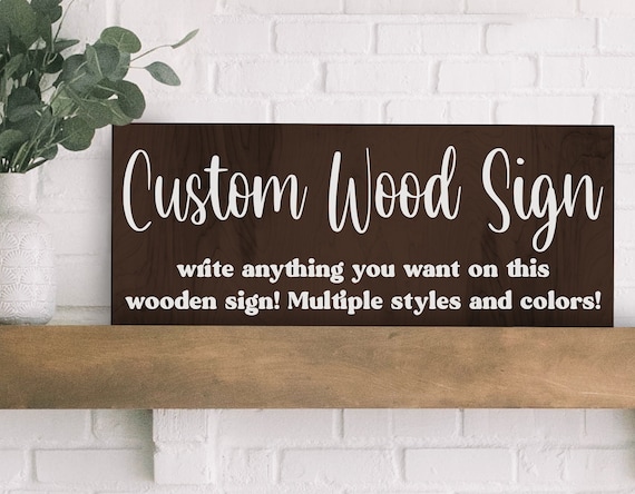 Custom Wood Sign Farmhouse Signs Farmhouse Decor Wedding - Etsy