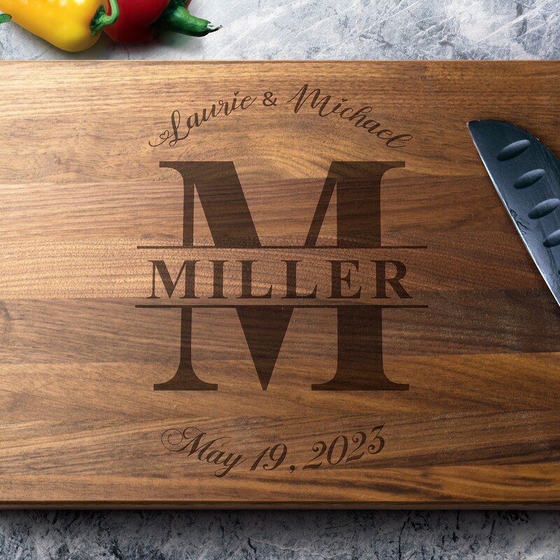 Monogram Cutting Board - Etsy