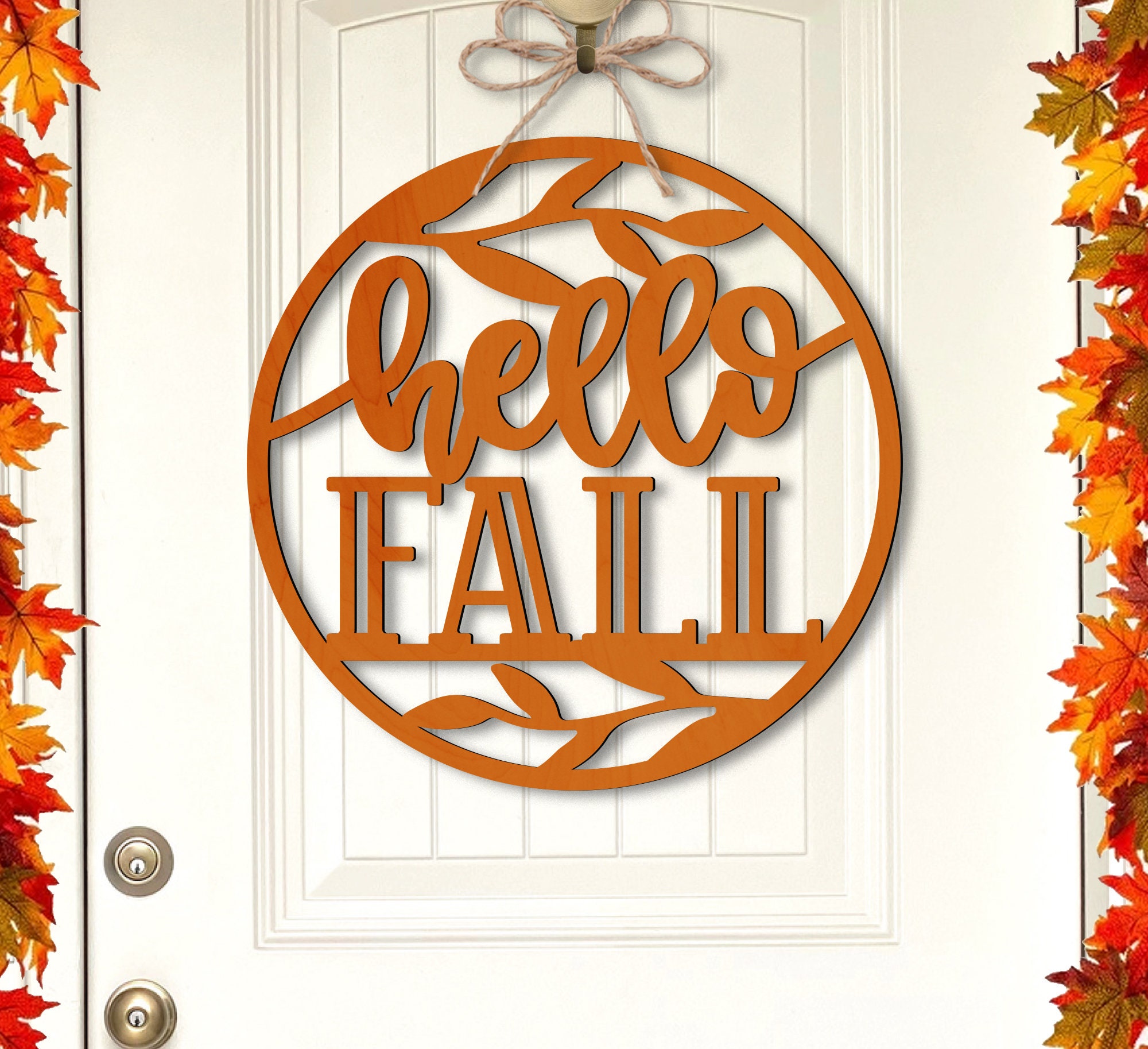 Hello Fall Wood Sign Autumn Wood Sign Wooden Autumn Sign - Etsy