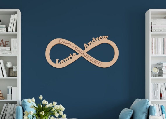 Personalized Infinity Wood Sign Custom Infinity Wooden Sign - Etsy