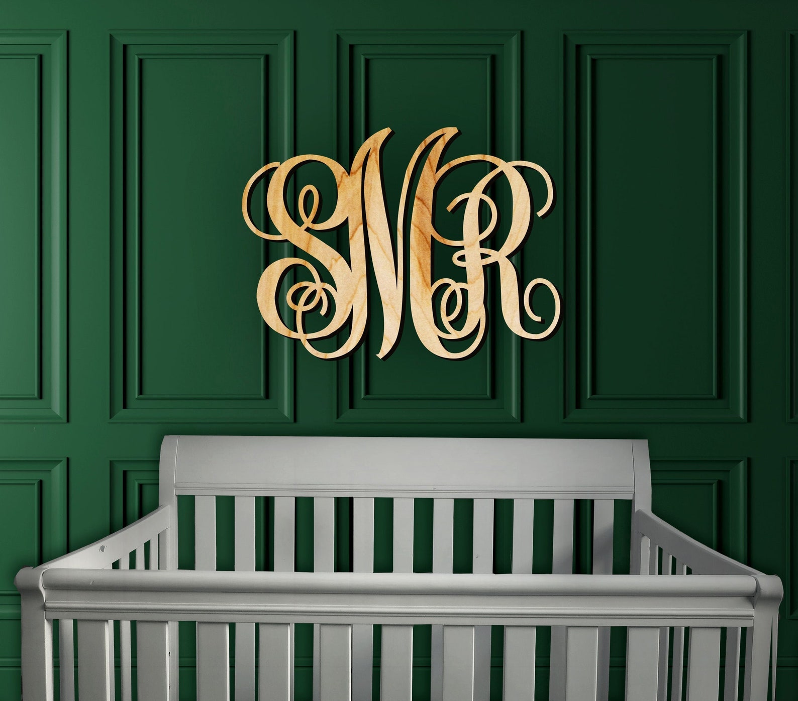 Monogram Wood Sign Custom Wood Sign Wooden Monogram Sign - Etsy