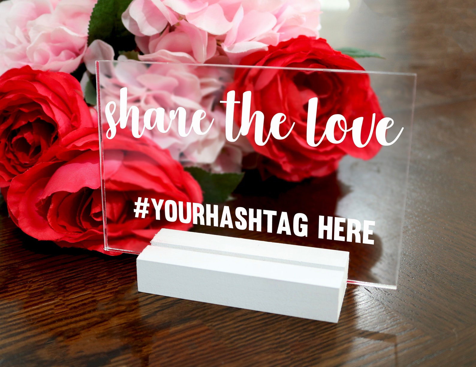 Share the Love Sign, Wedding Decor, Wedding Sign, Hashtag Wedding Sign ...