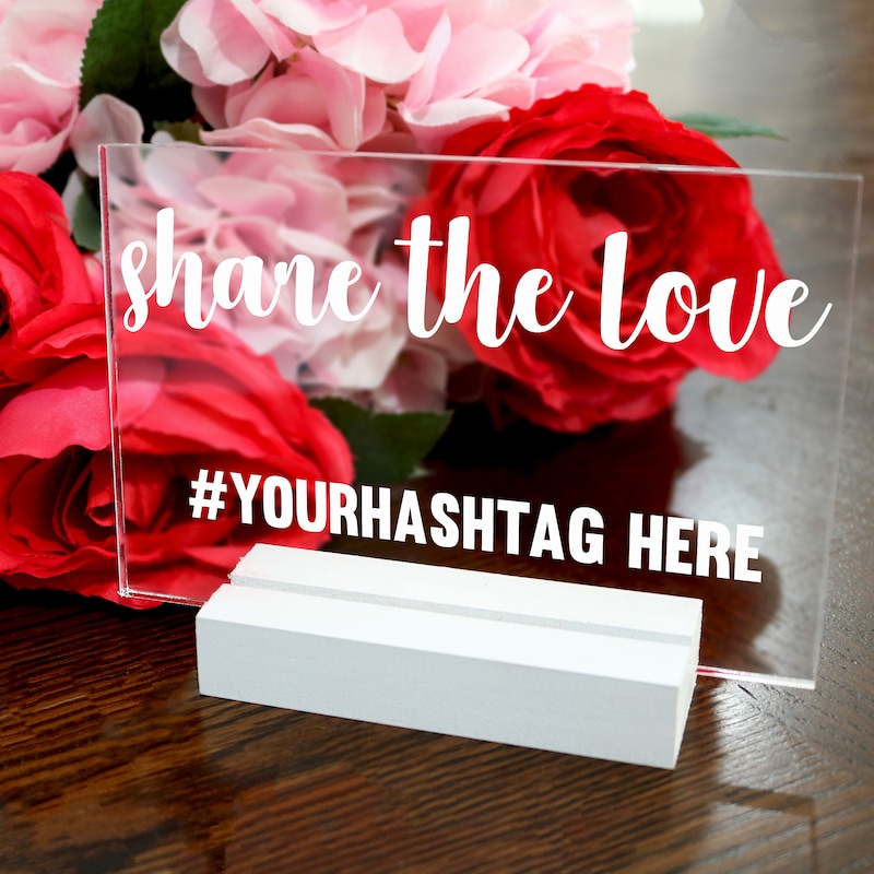 Hashtag Wedding Sign - Etsy