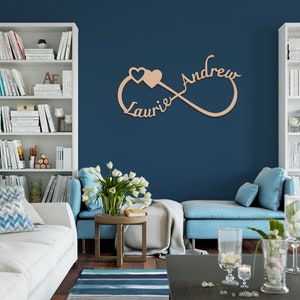 Personalized Infinity Wood Sign, Custom Infinity Wooden Sign, Infinity ...