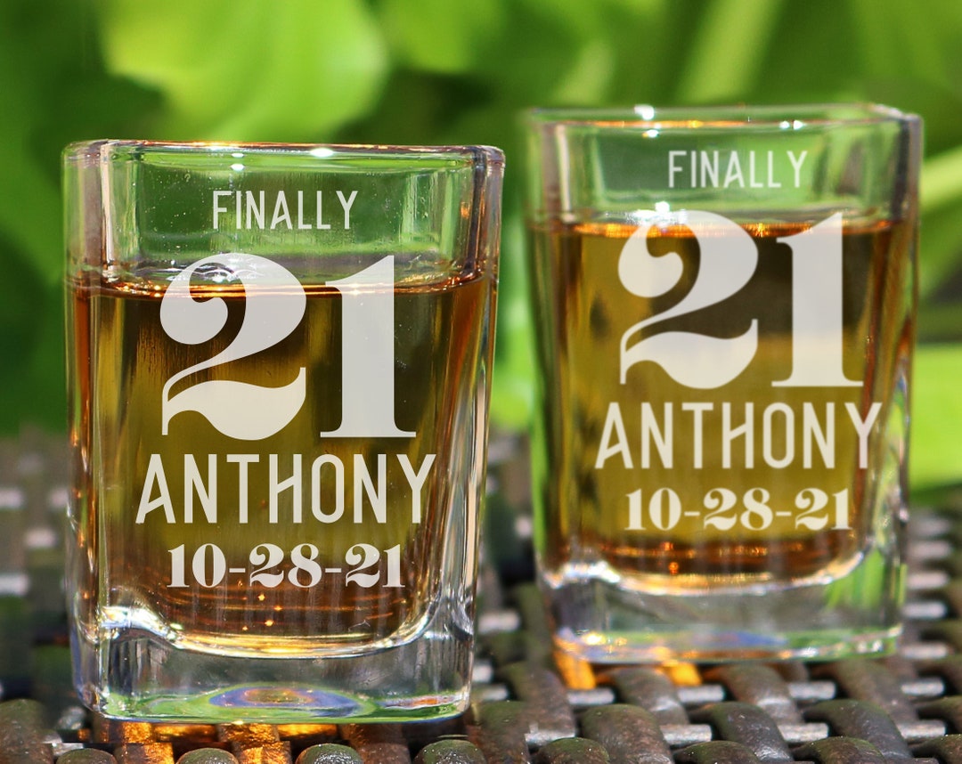 Birthday Shot Glasses Birthday T Birthday Party Favor Birthday Shot Glasses Wedding
