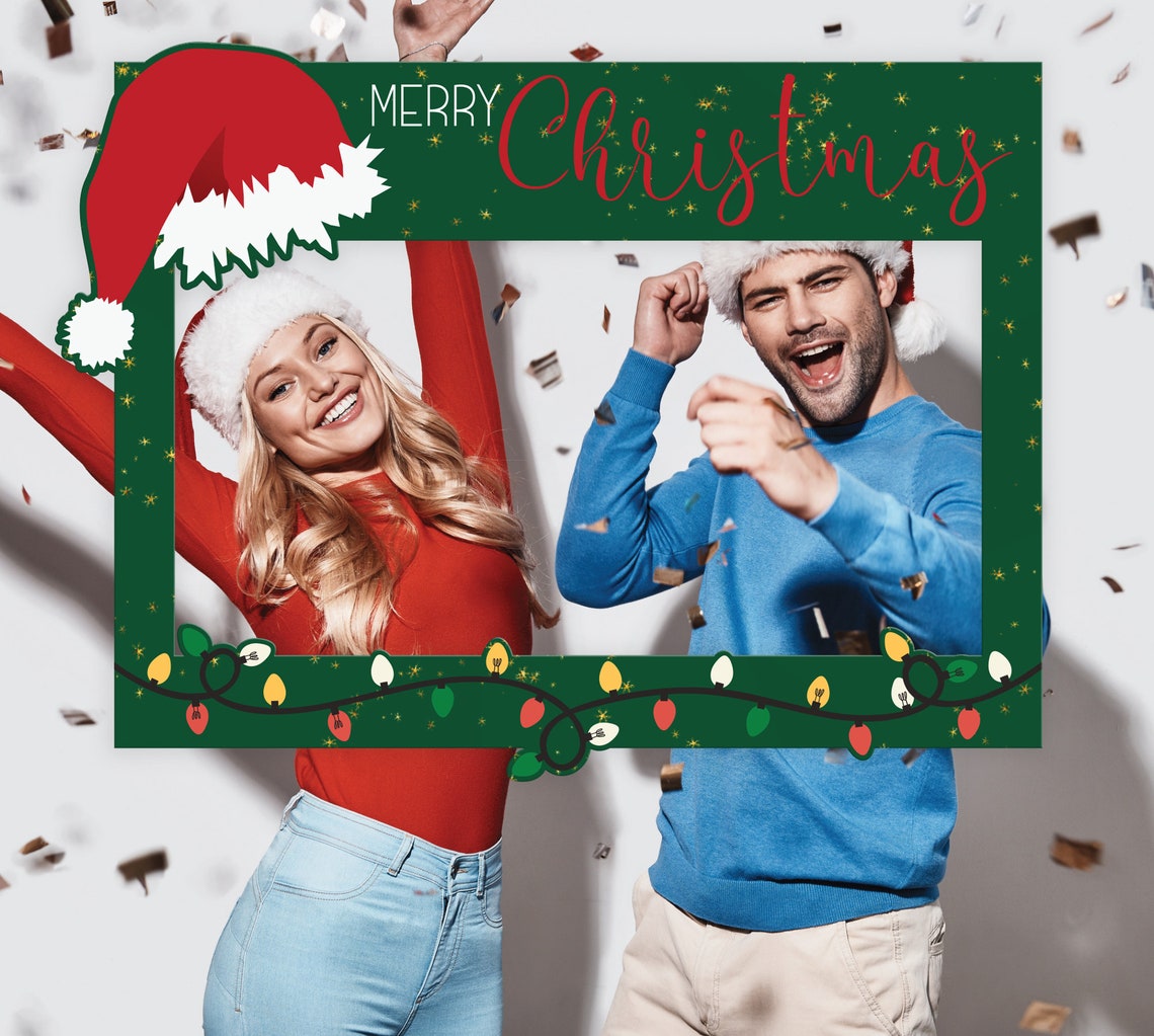 Merry Christmas Photo Prop Frame, Photo Booth - Etsy