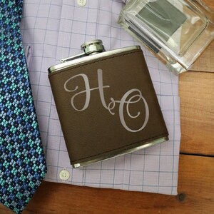Personalized Initials Flask, Wedding Flask, Personalized Wedding Gift ...