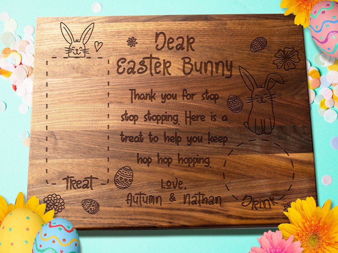 Easter Cutting Board, Easter Treat Board, Easter Gift, Easter Sunday ...