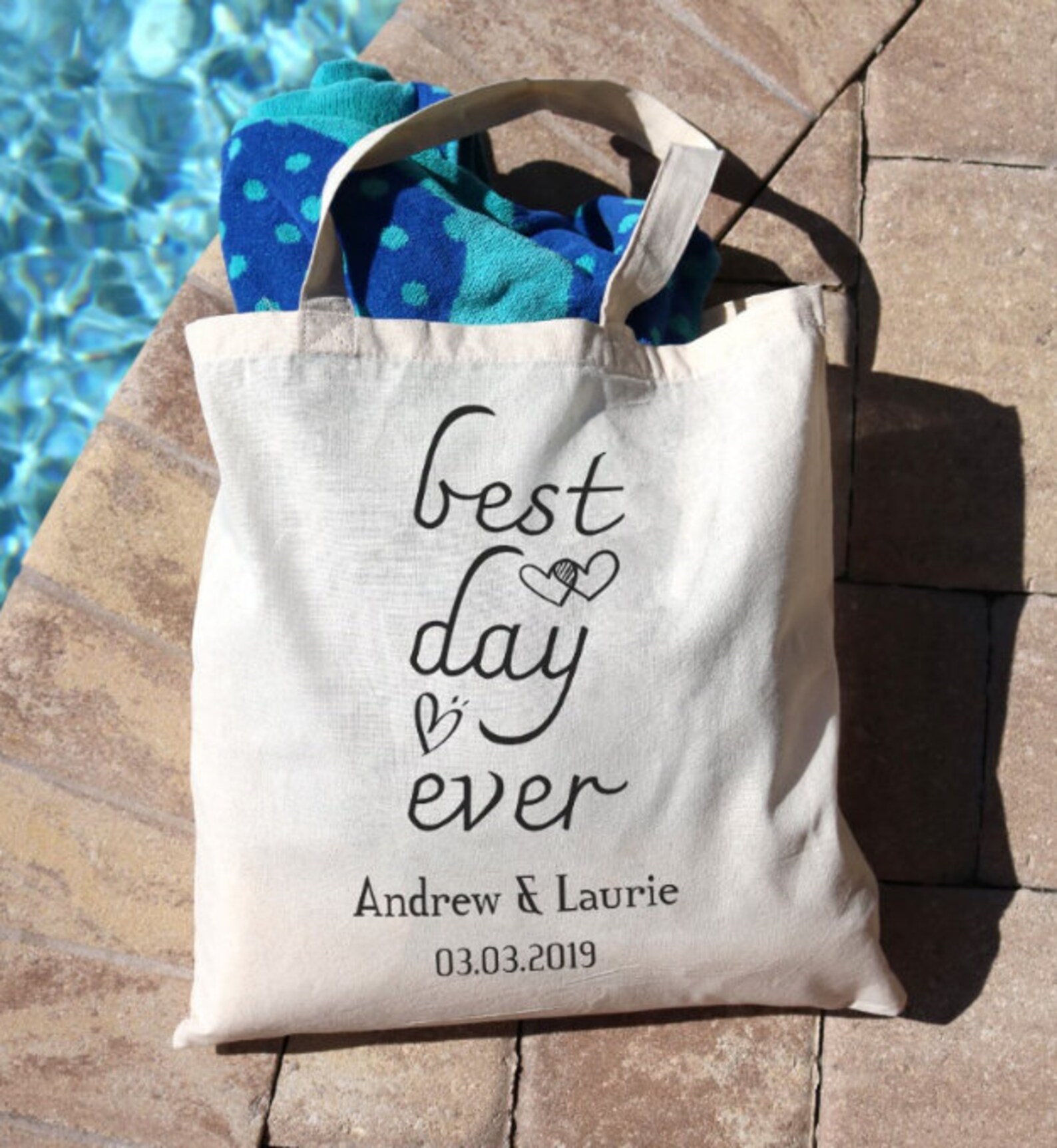 Personalized Canvas Tote Bag Wedding Tote Bag Wedding Guest | Etsy