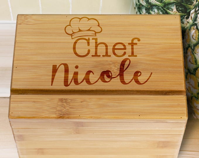 Vintage Open Top Brown Wood 3x5 Card Holder for Wall Hanging Recipe Box ...