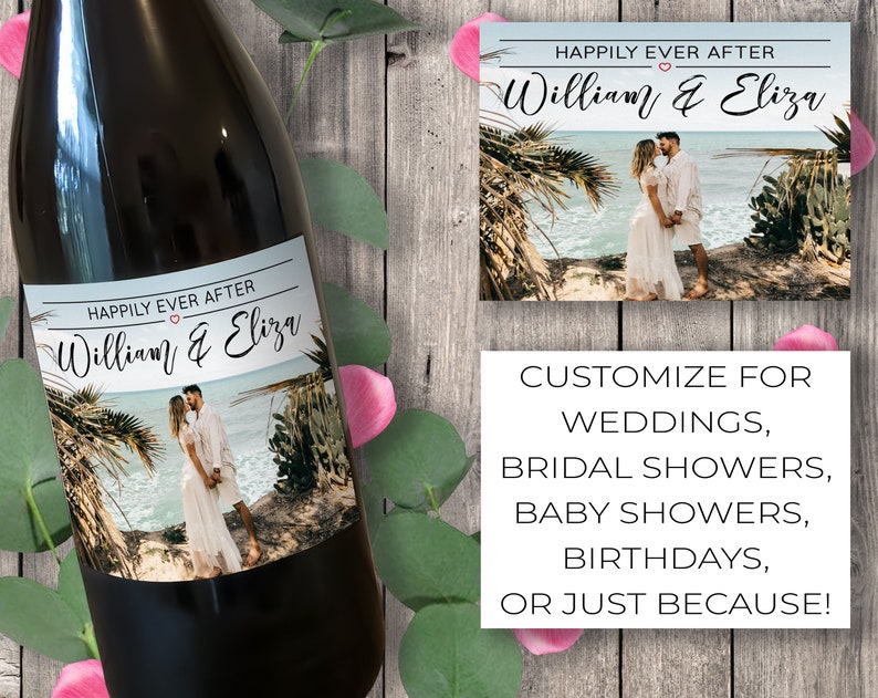 Photo Wine Label Create Your Own Wine Label Personalized - Etsy